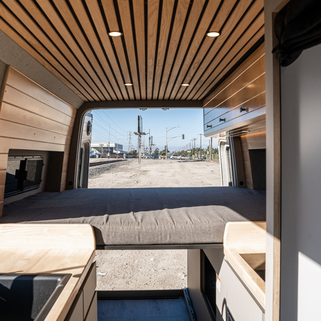 Sprinter Van Layout With Shower - The Loft 144 - Vanspeed