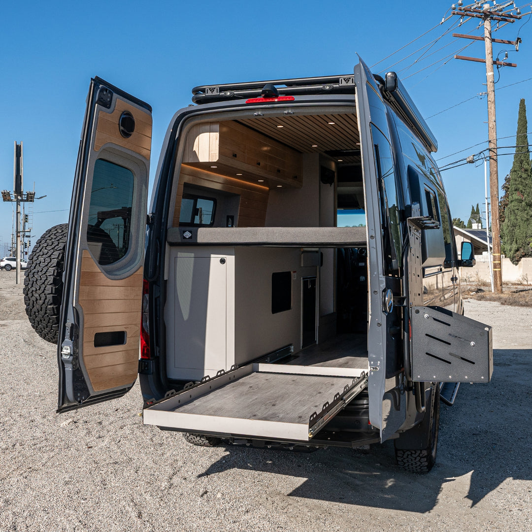 Sprinter Van Layout With Shower - The Loft 144 - Vanspeed