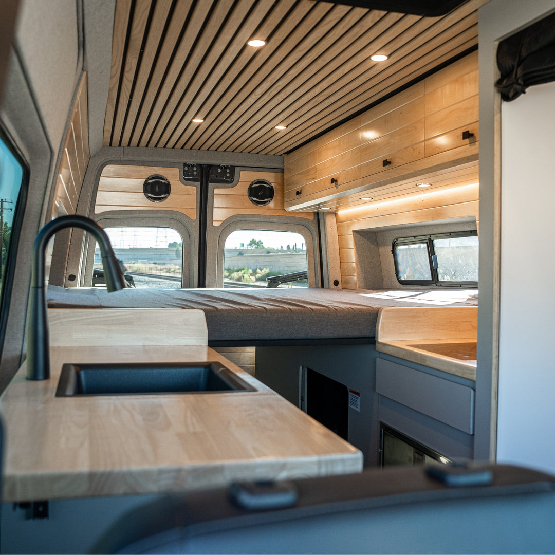 Sprinter Van Layout With Shower - The Loft 144 - Vanspeed
